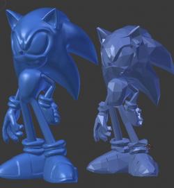 Sonic the Hedgehog por Andrei Dita | Descargar modelo STL gratuito | Printables.com