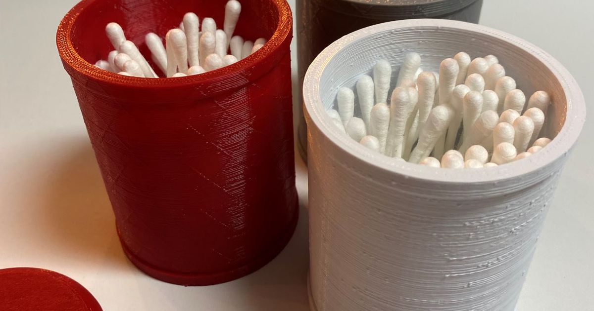 Q-tip box of perfect size for bathroom or makeup desk by rosnet ...