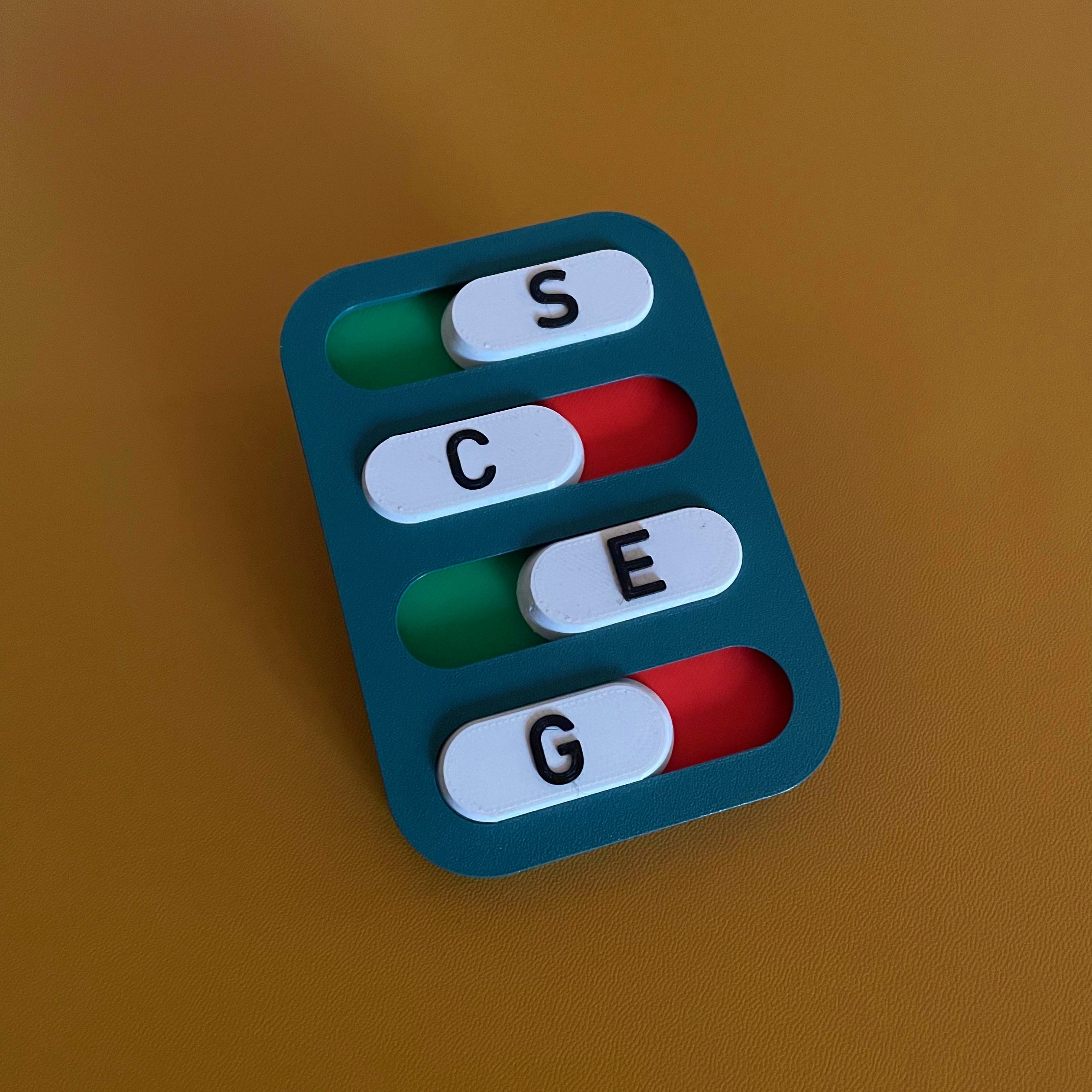 Sliding Routine Tracker by djft | Download free STL model | Printables.com