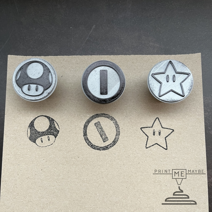 Super Mario stamps von Print Me Maybe | Kostenloses STL-Modell ...