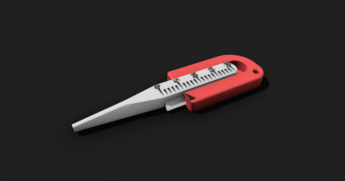 Tire Tread Depth Gauge por PhiRequiem | Descargar modelo STL gratuito ...