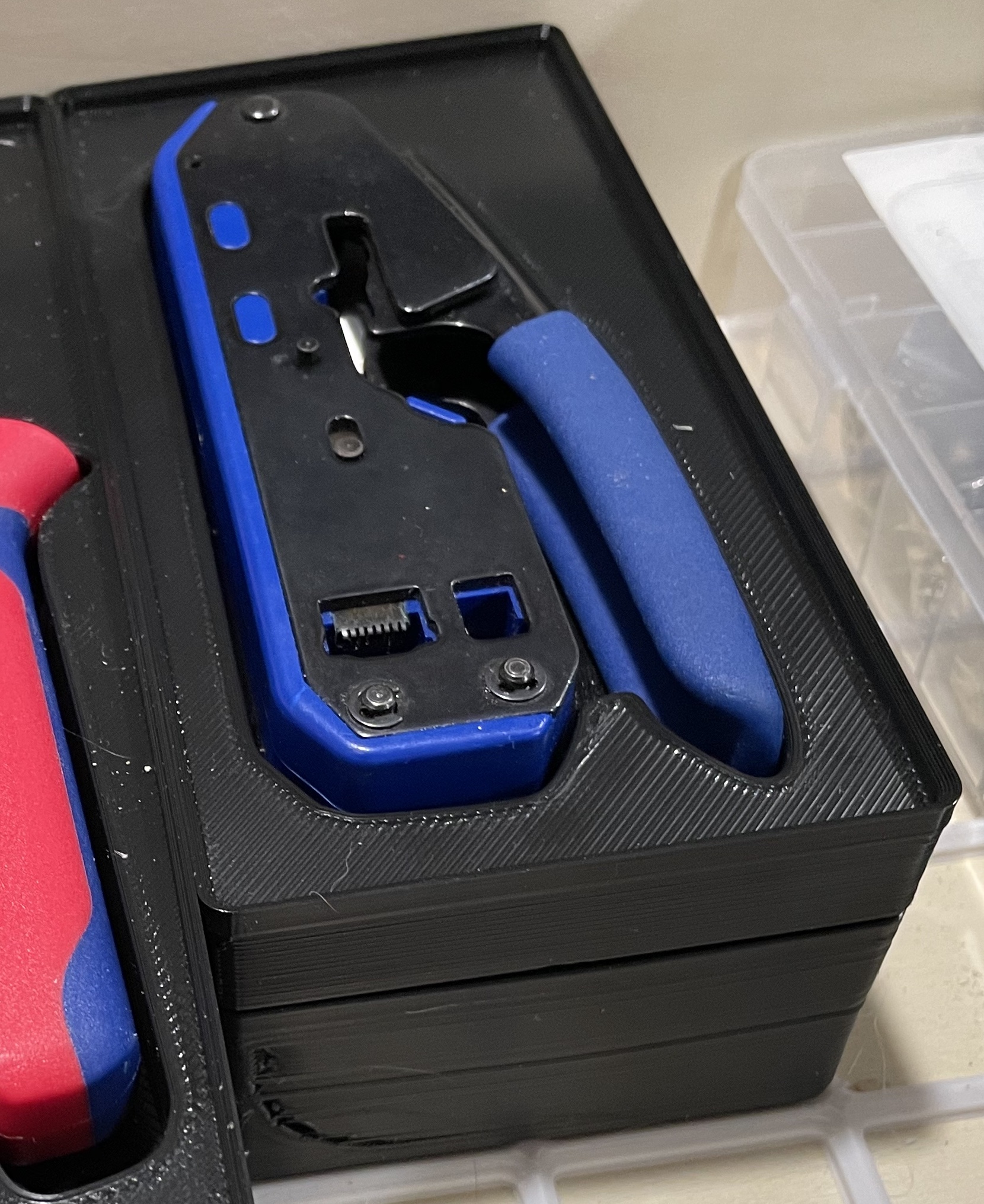 Rj45 Crimp Tool Gridfinity Tray By Miguel Camba Download Free Stl