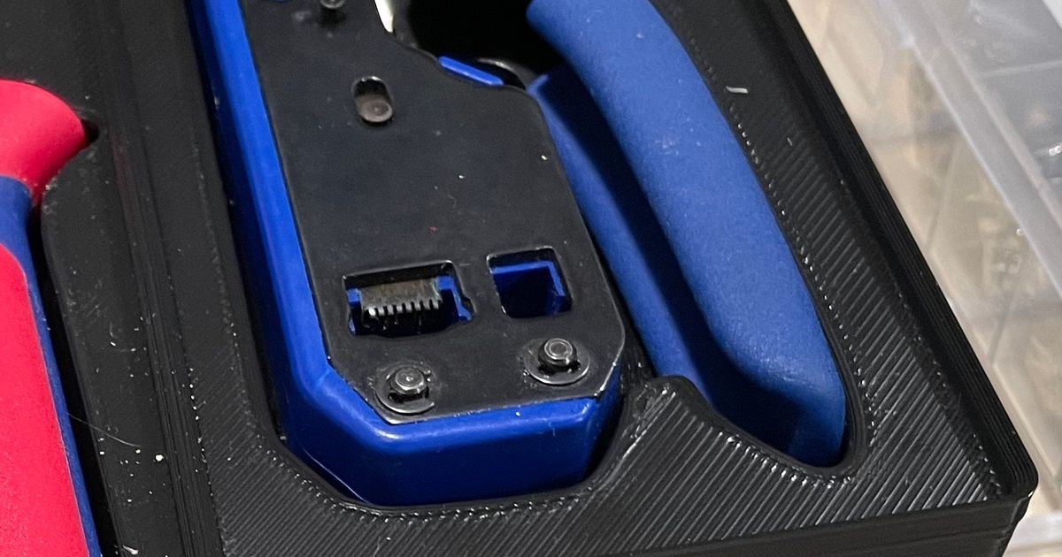 RJ45 crimp tool gridfinity tray by Miguel Camba | Download free STL ...