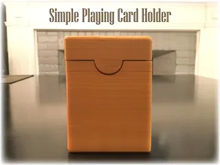 Simple Playing Card Holder by WoodMan_1 | Download free STL model ...