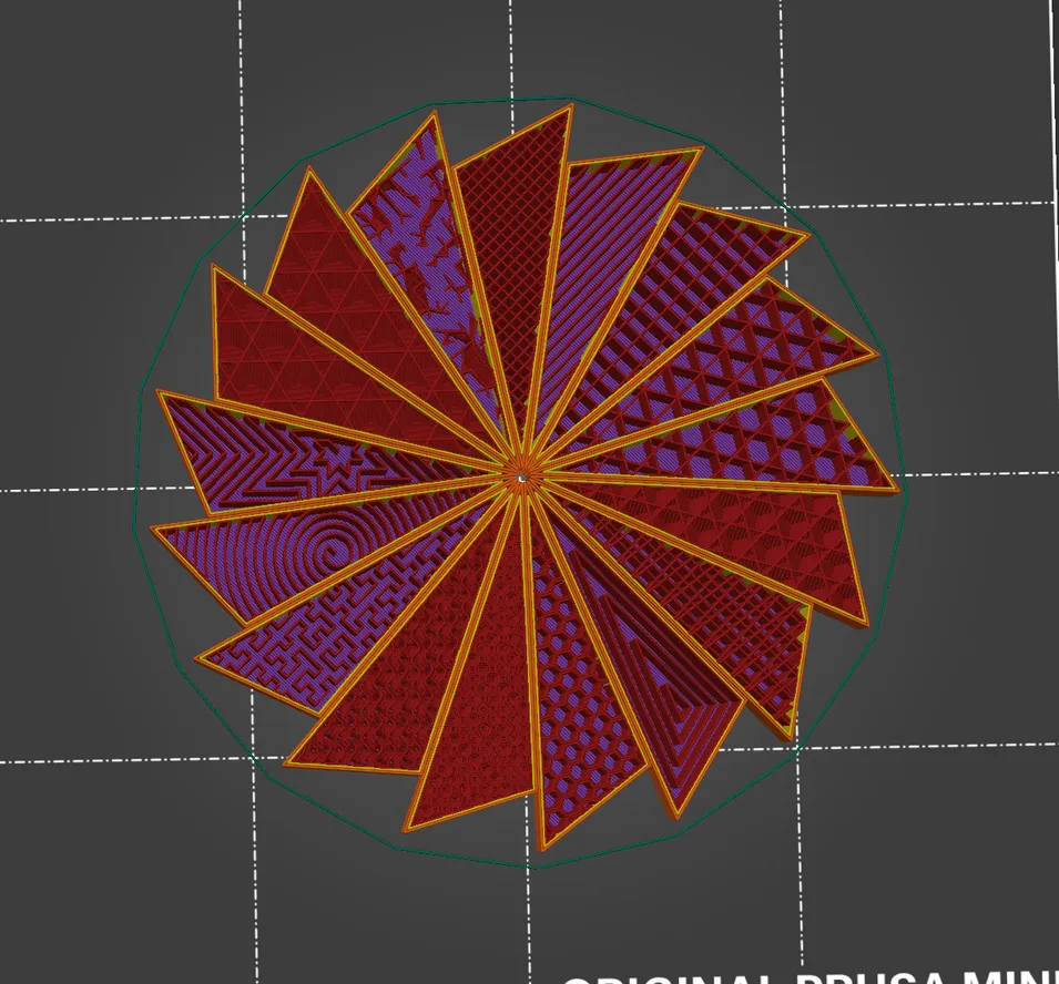 Infill Pattern Sample Card - Prusa Slicer and Bambu Studio by ...