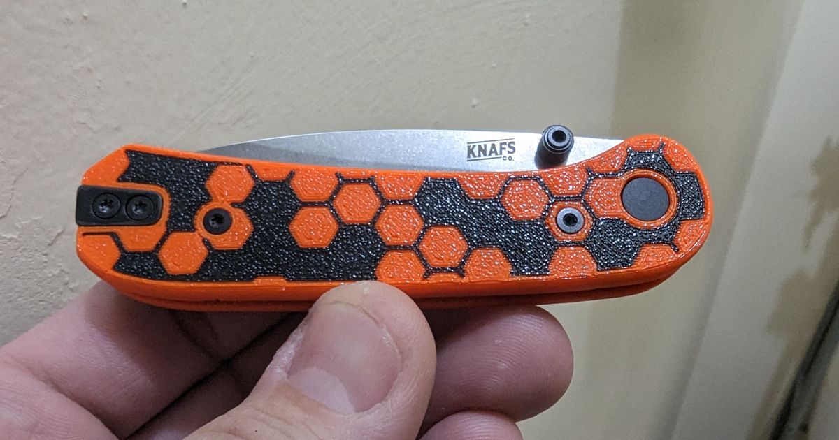 Knafs Lander two tone hex pattern knife scales - I3DP4U by kevinbakon ...