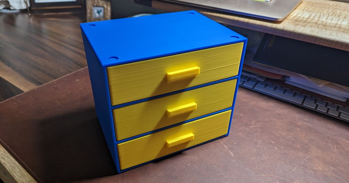 Gridfinity Drawer Cabinet with 3x4 standard height bin grid par Jesse ...