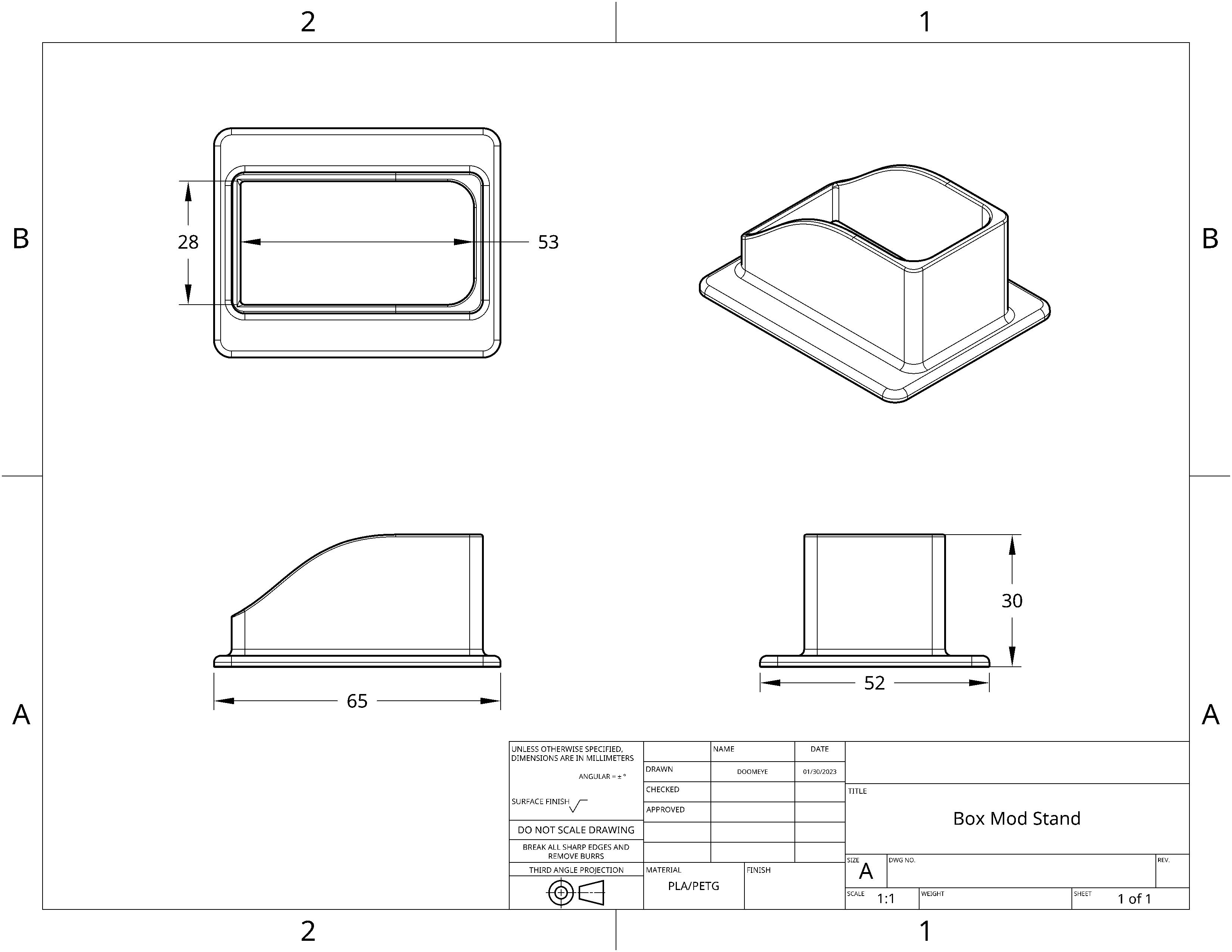Box Mod Stand by MAKERIC | Download free STL model | Printables.com