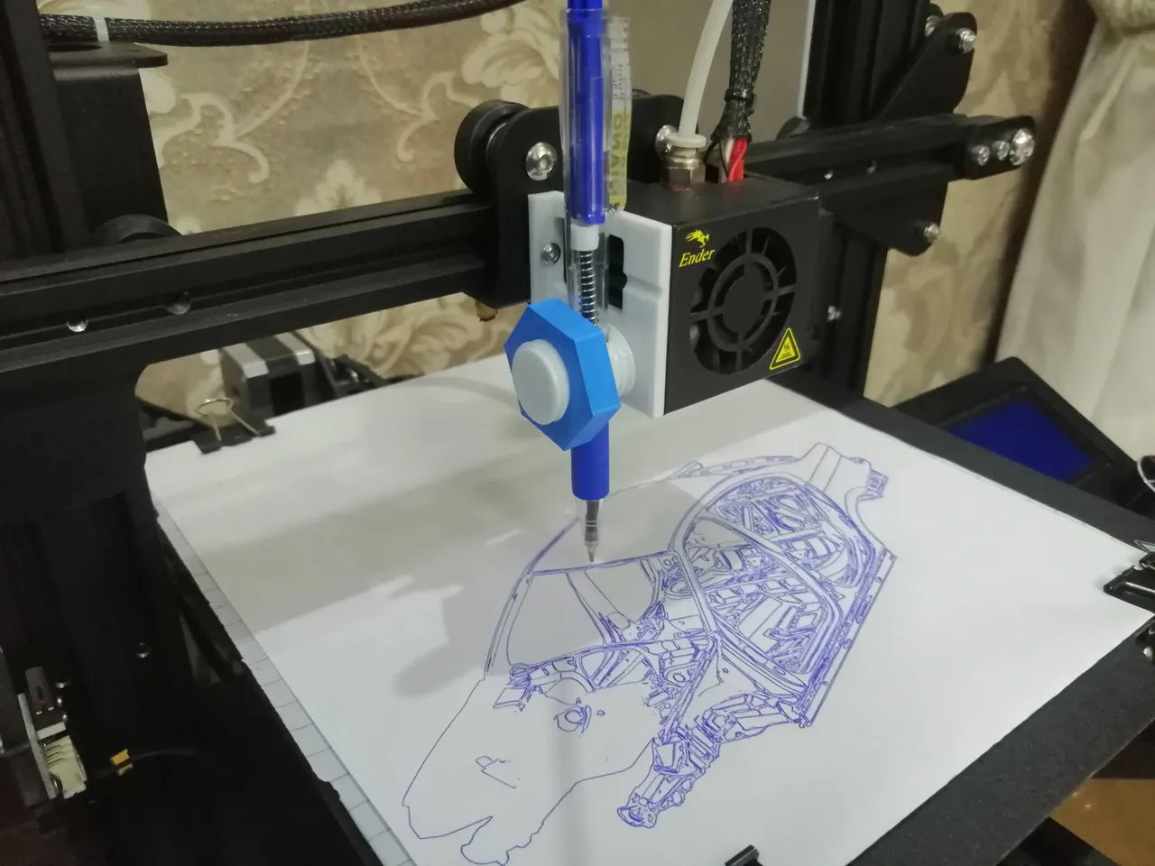 Porte stylo pour ender 3 by Fabrice Bordenave | Download free STL model ...
