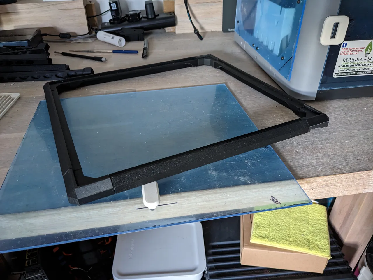 Bambu P1P top lid riser for ARC P1P outer shell by remington | Download ...