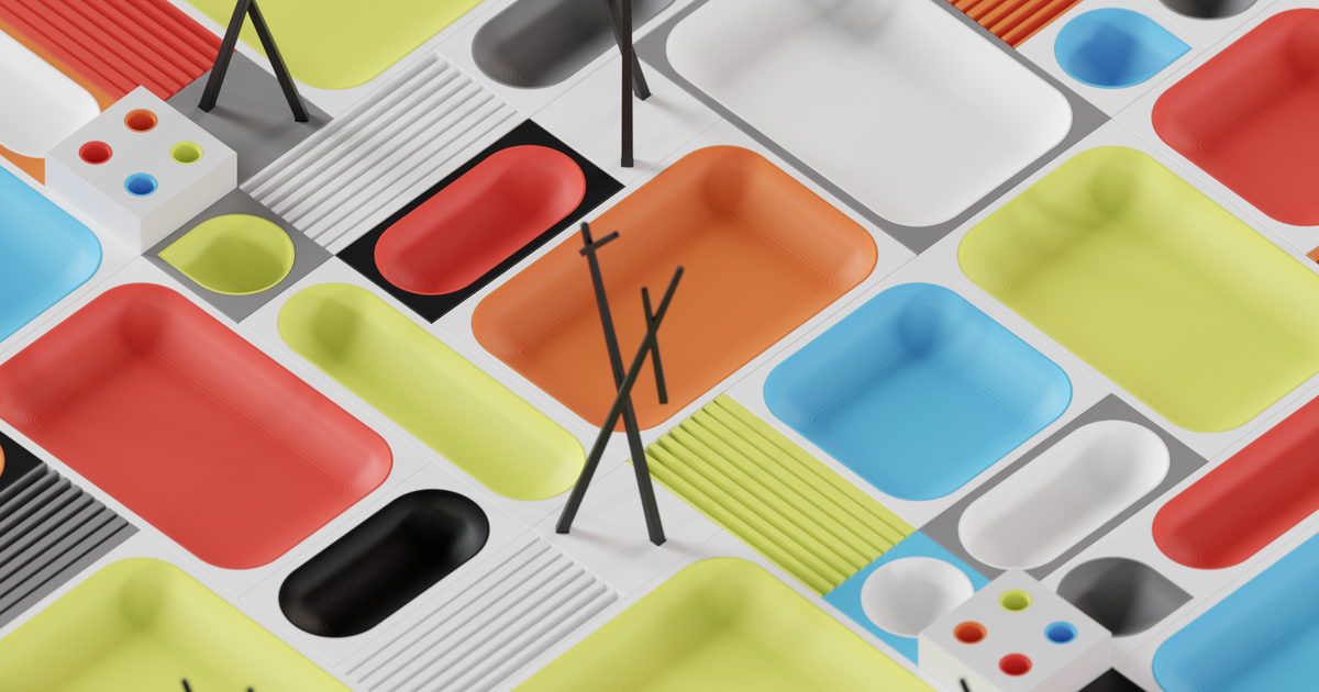 Bauhaus Tray - Additional Trays by analogicparadox | Download free STL ...