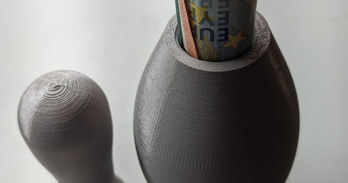 Bowling Pin Present Container by Aktalion | Download free STL model ...