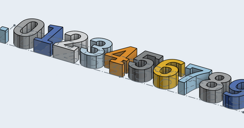 Quick Gallery Numbers by fractalic | Download free STL model ...