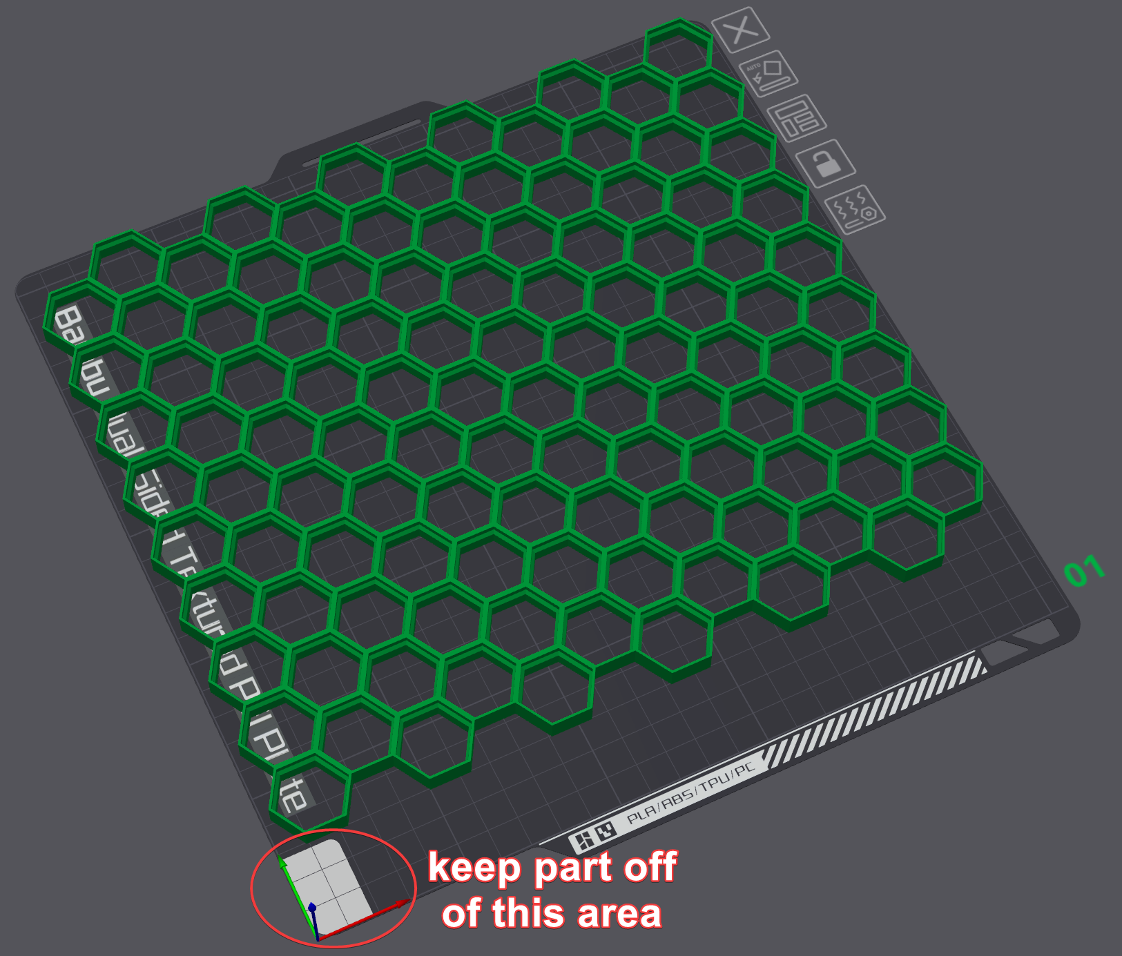 Honeycomb Storage Wall HCS - Max Wall Piece for Bambu X1C/P1P by KYZ ...