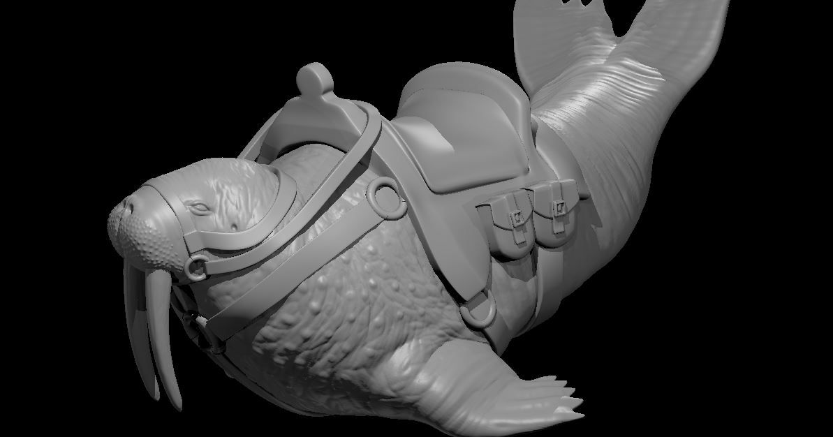 Walrus Mount, Walrus, and Dire Walrus by MZ4250 | Download free STL ...