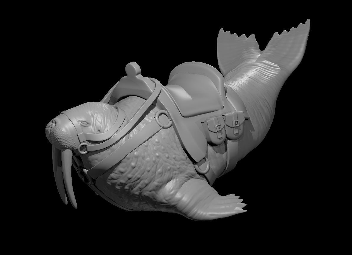 Walrus Mount, Walrus, and Dire Walrus by MZ4250 | Download free STL ...