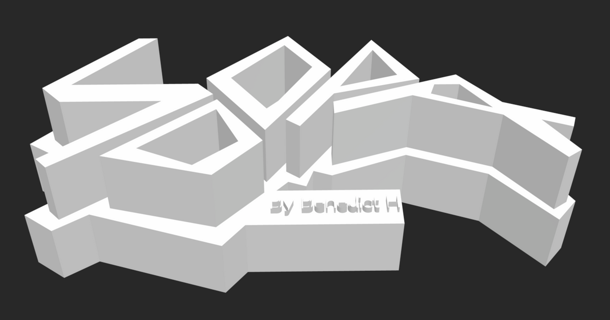 Soopa Logo( first version by bejoh2009 | Download free STL model ...