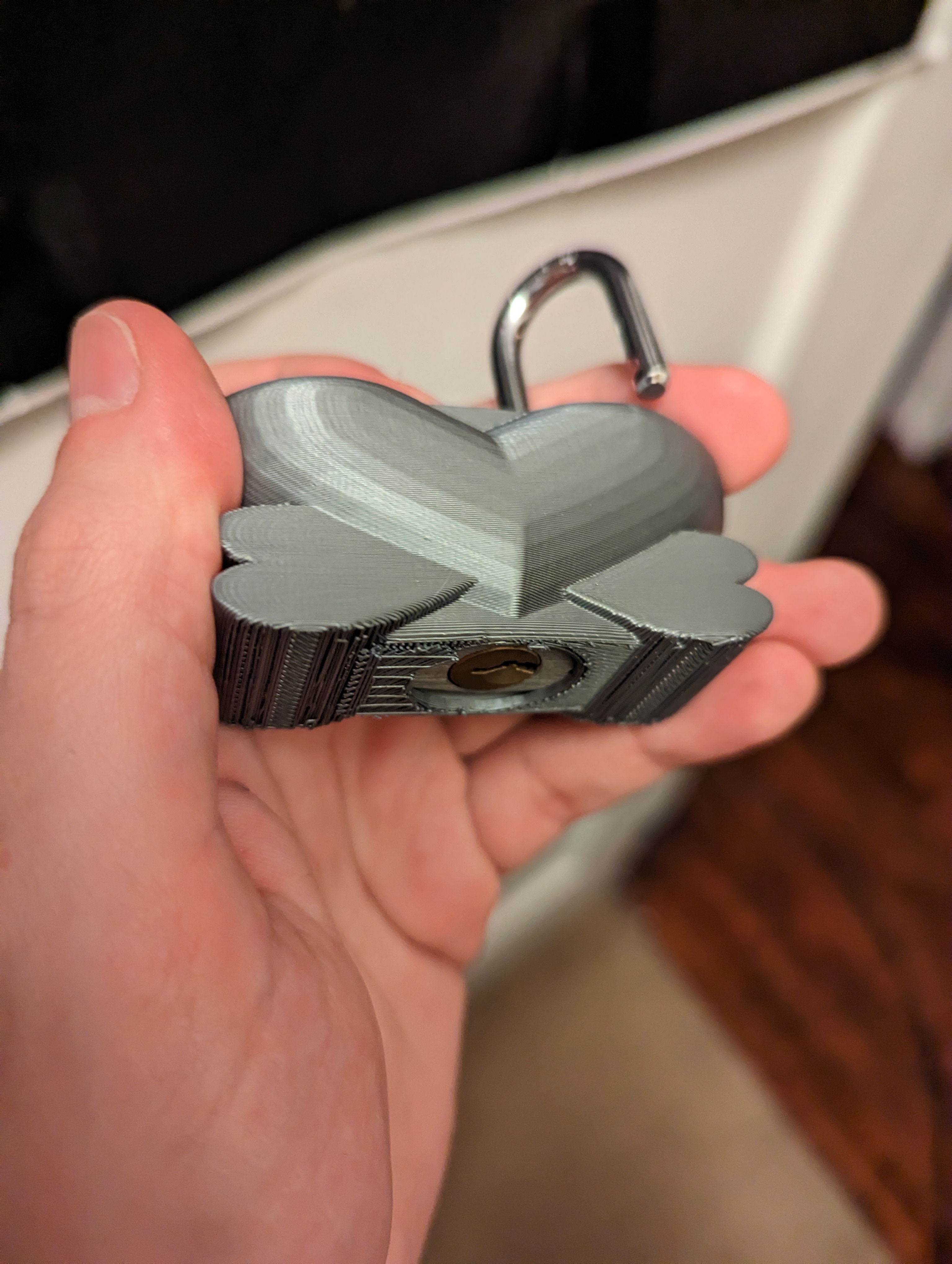 Unlock My Heart - Heart Shaped Lock Shell by Mark | Download free STL ...