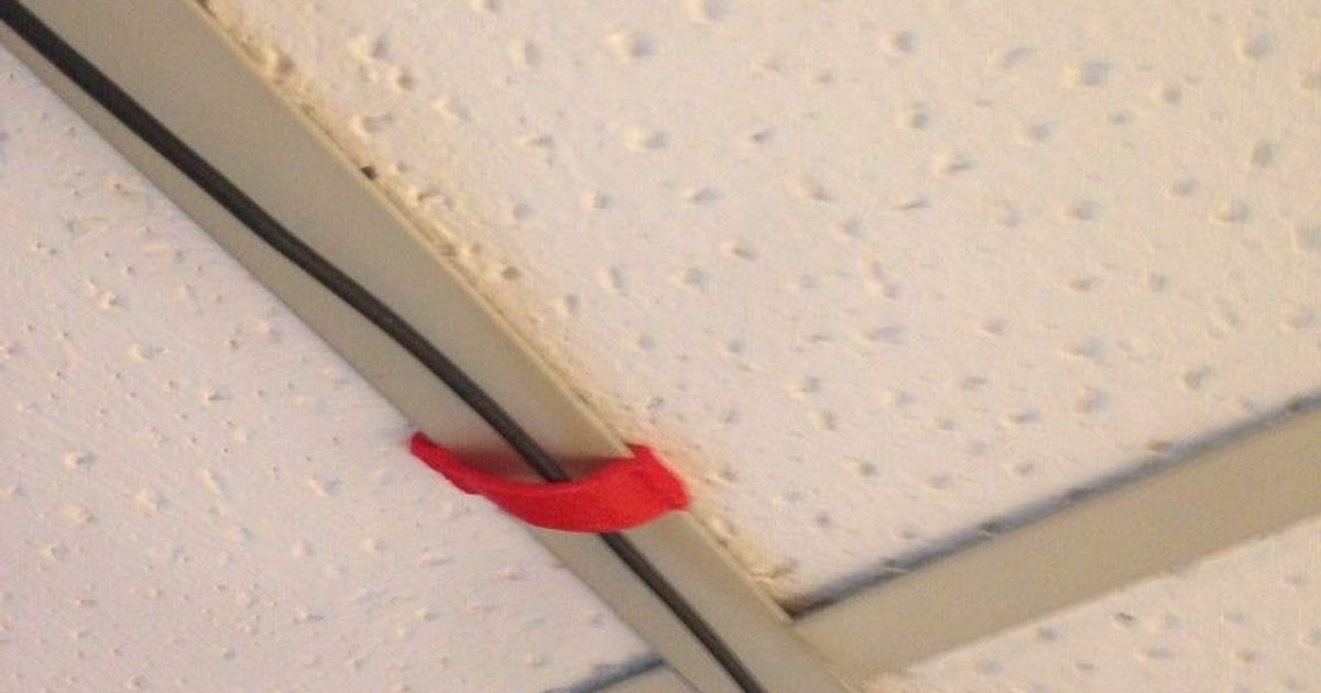 square panel ceiling clips by FredMF | Download free STL model ...