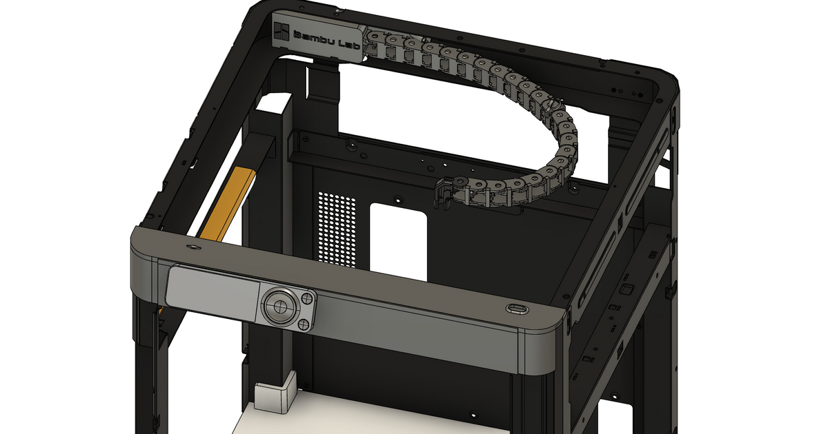Bambu Lab P1P Printable Cable Drag Chain von Brody | Kostenloses STL ...