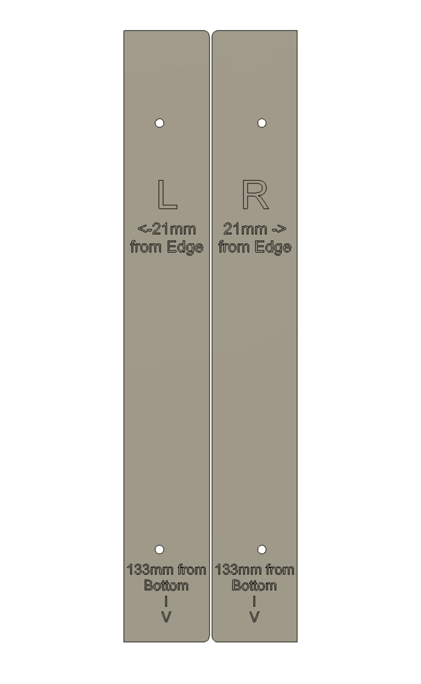 VzBoT PSU Mounting Templates by Joe Capuano | Download free STL model ...