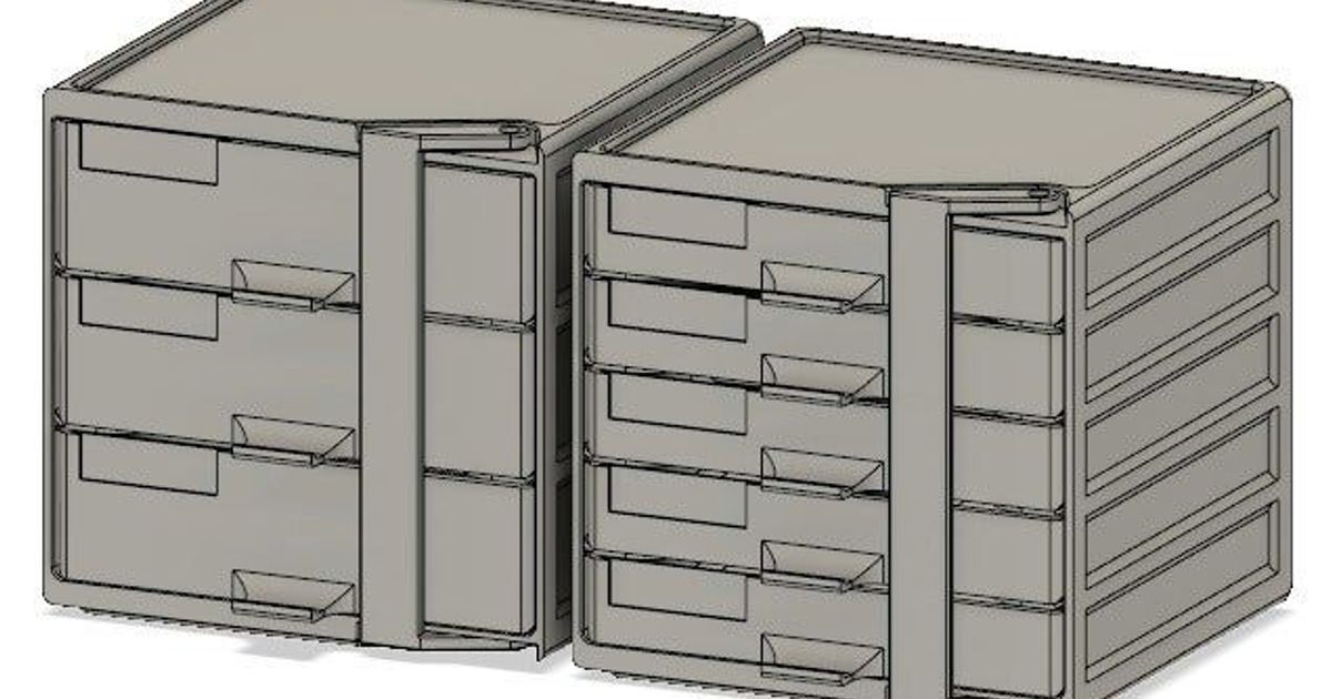 Locking Drawer Box by FredMF | Download free STL model | Printables.com