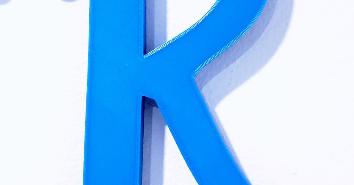 Capital Letter "R" by BP3D PRINTS | Download free STL model ...
