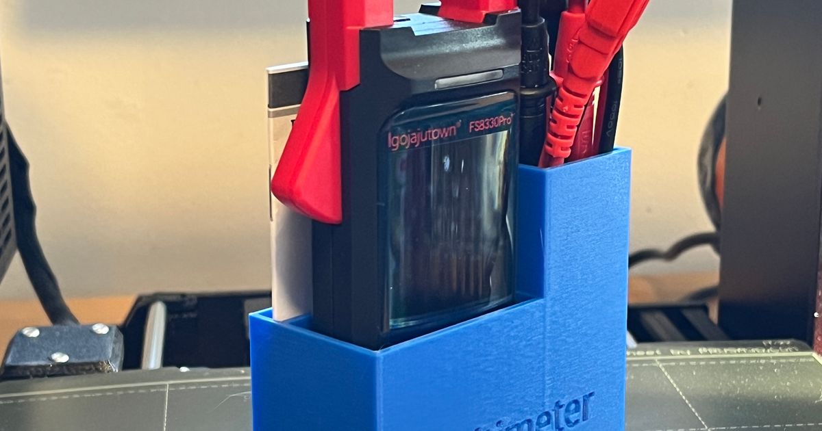 Skadis Multimeter holder (Taller Cable Box Version) by KenTravels ...