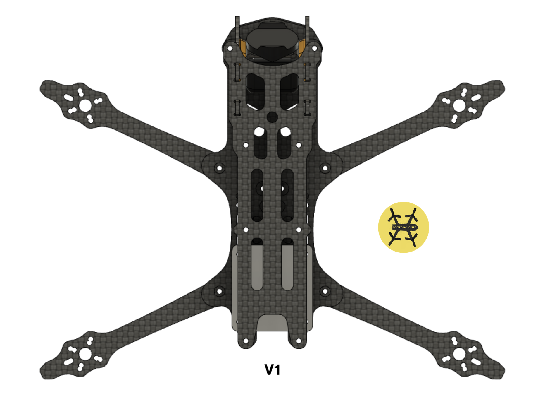 The Probr : Micro FPV Frame by ledrone.club | Download free STL model ...