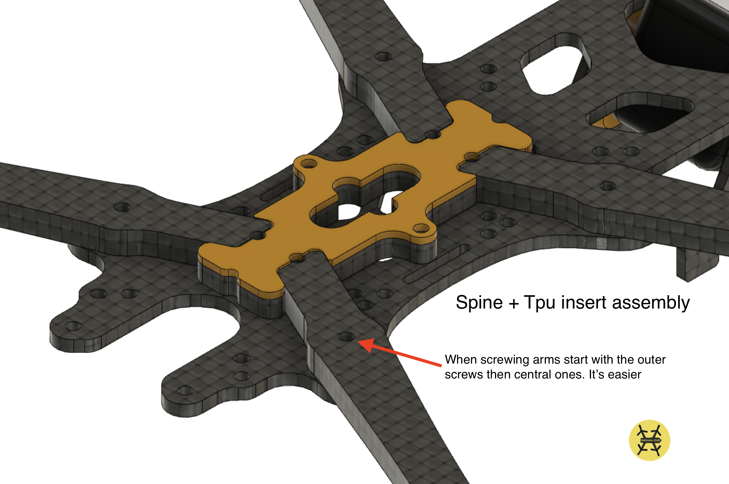 The Probr : Micro FPV Frame by ledrone.club | Download free STL model ...