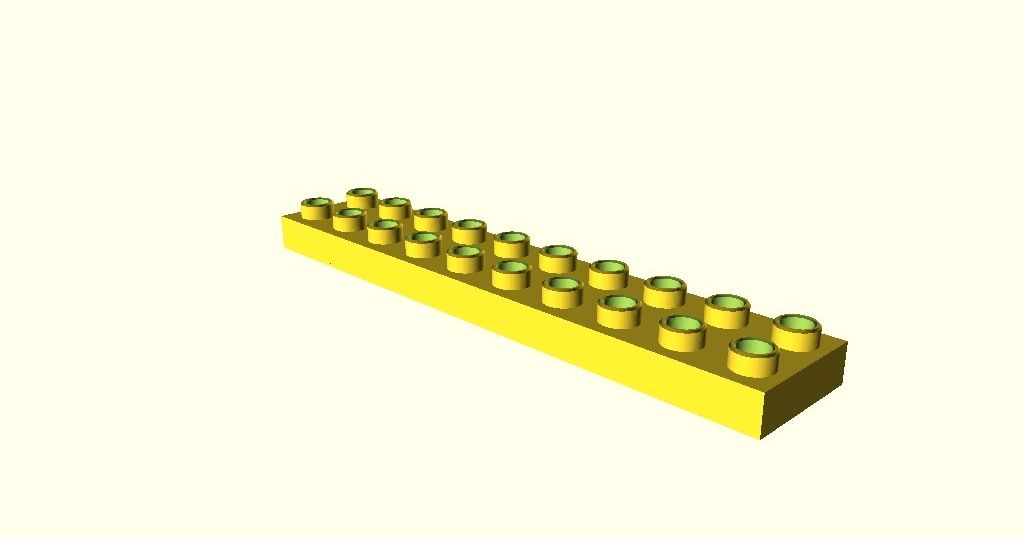 Optimized Parametric Lego Duplo Bricks by themelle | Download free STL ...