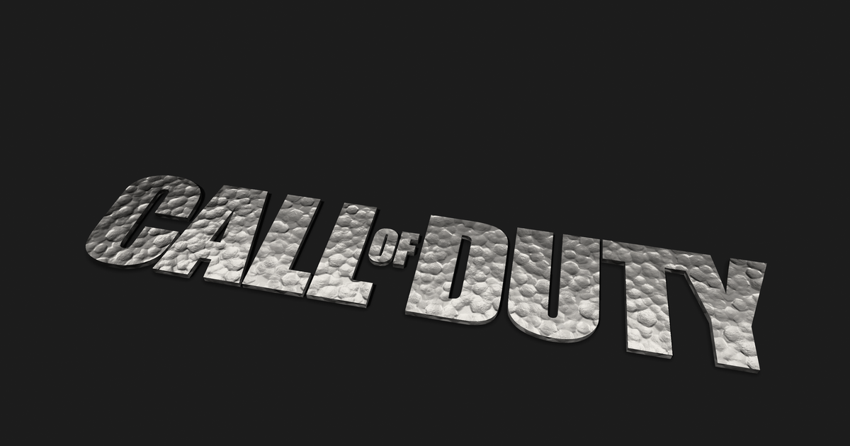 Call Of Duty Logo by ToxicMaxi | Download free STL model | Printables.com