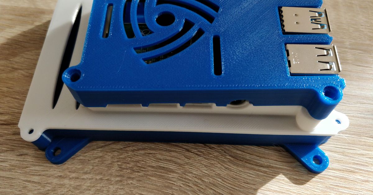 Raspberry Pi 4 Enclosure with 2,5" SSD/HDD Mount by Helmar | Download free STL model ...