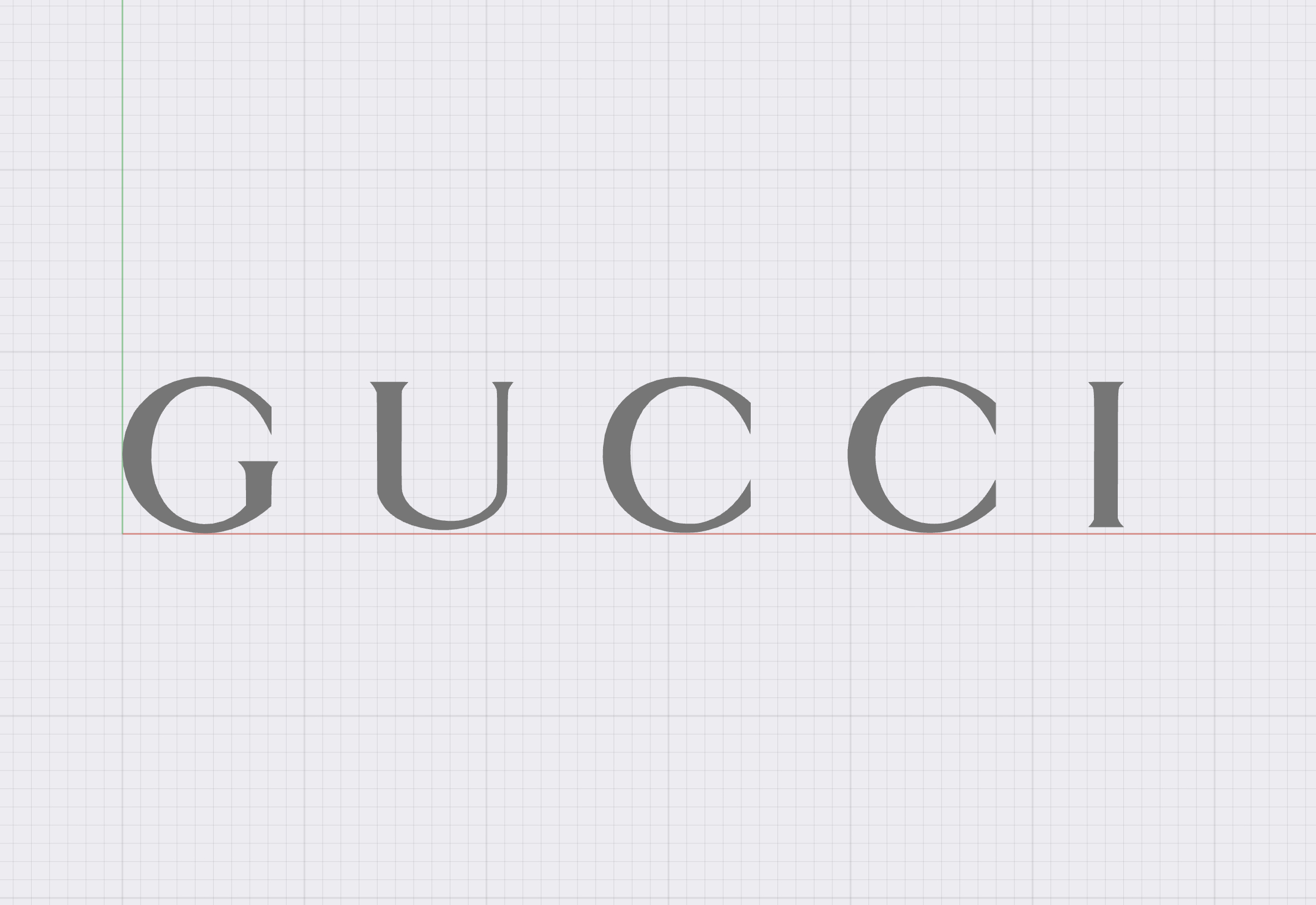 Gucci Simple Logo by ToxicMaxi | Download free STL model | Printables.com