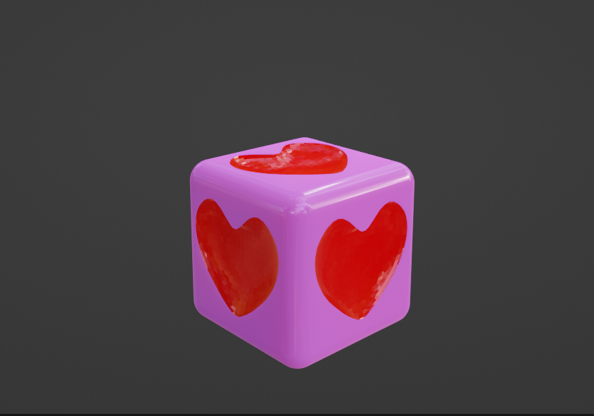 Heart-shaped Dice D6 by Al Cuentar | Download free STL model ...