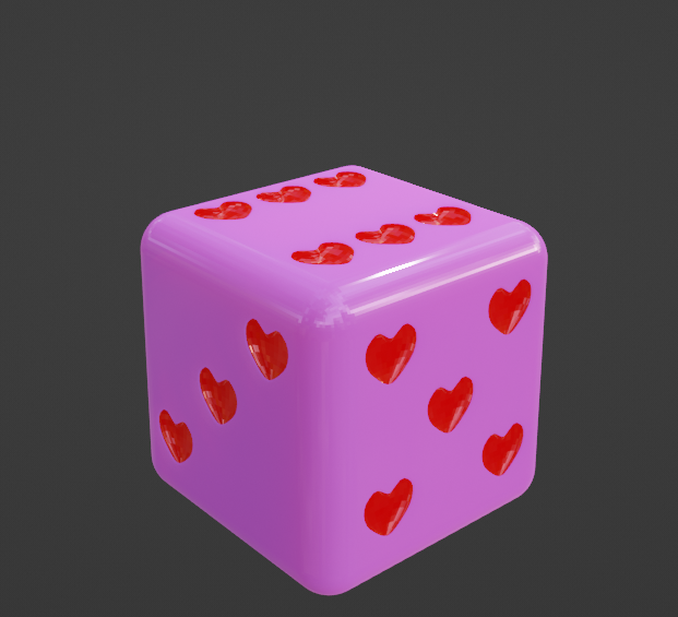 Heart-shaped Dice D6 by Al Cuentar | Download free STL model ...