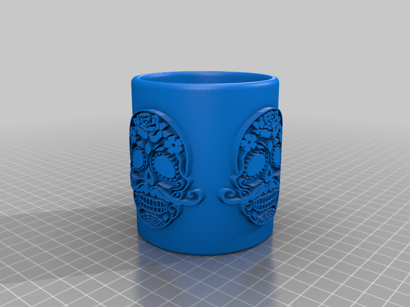 Dia De Los Meurtos Cup by Profylr | Download free STL model ...