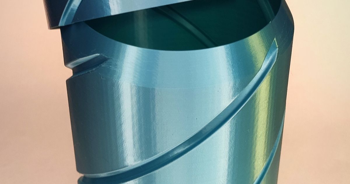 Threaded container with closure by Marek S | Download free STL model ...