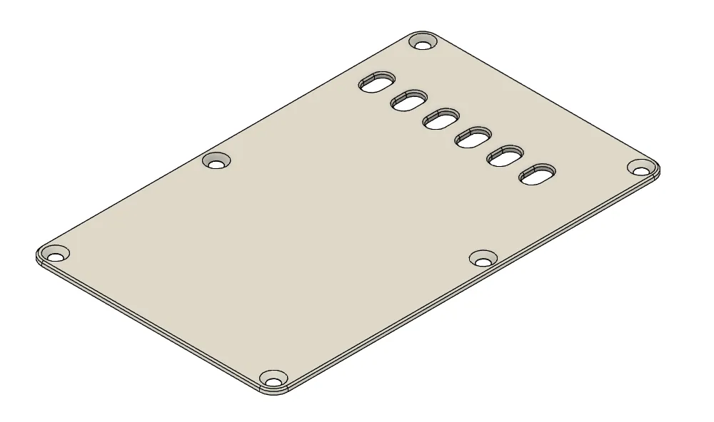 Stratocaster backplate by Brosgard | Download free STL model ...