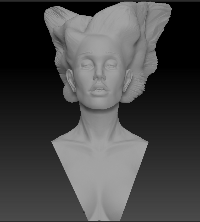 Angel Wing-Haired Lady by Am15 | Download free STL model | Printables.com