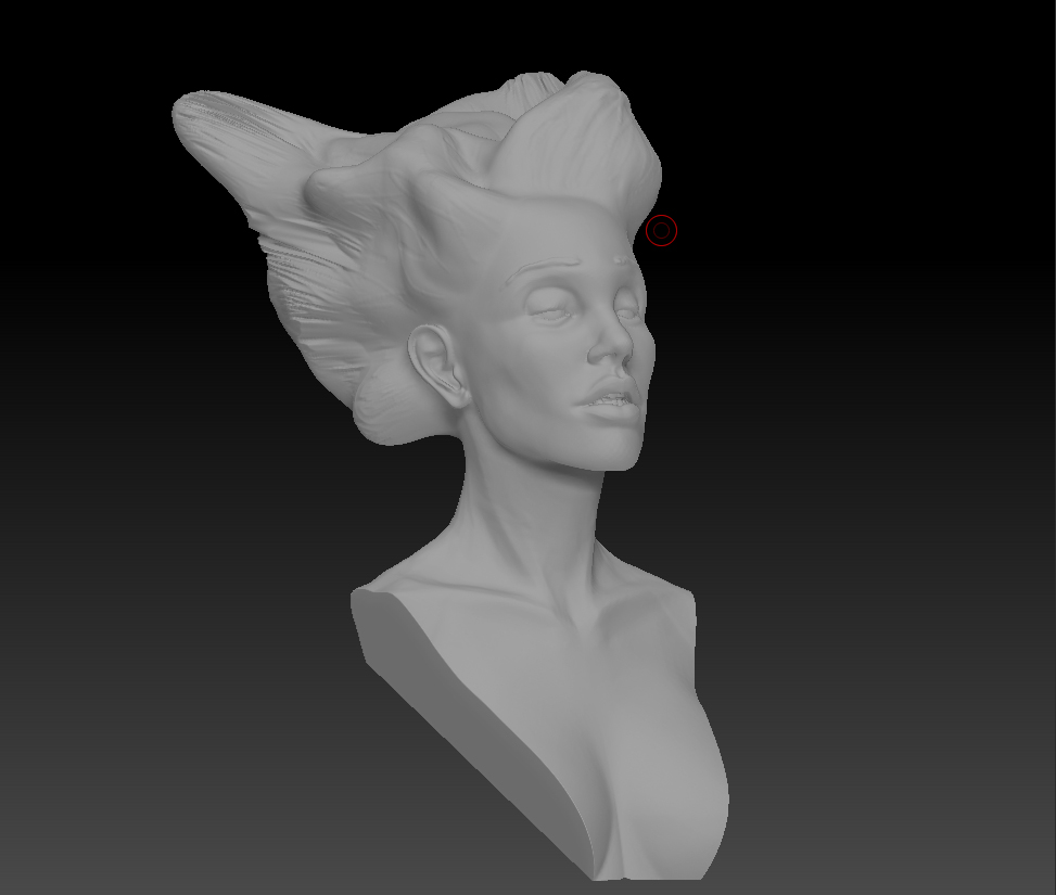 Angel Wing-Haired Lady by Am15 | Download free STL model | Printables.com
