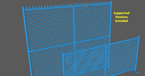 Modern Chain-Link Fences von np-dev | Kostenloses STL-Modell ...