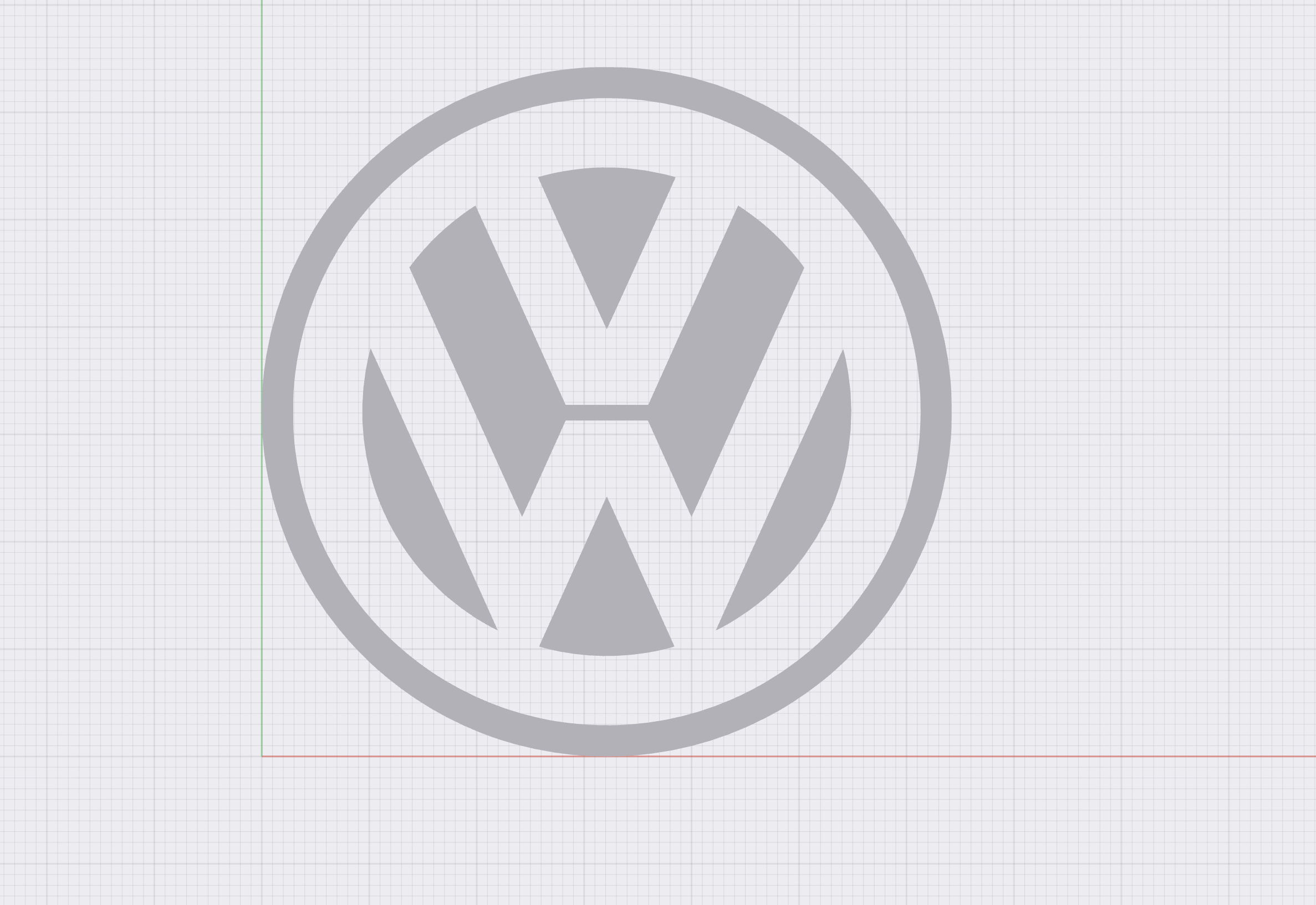 Volkswagen (Inverted) Logo por ToxicMaxi | Descargar modelo STL ...