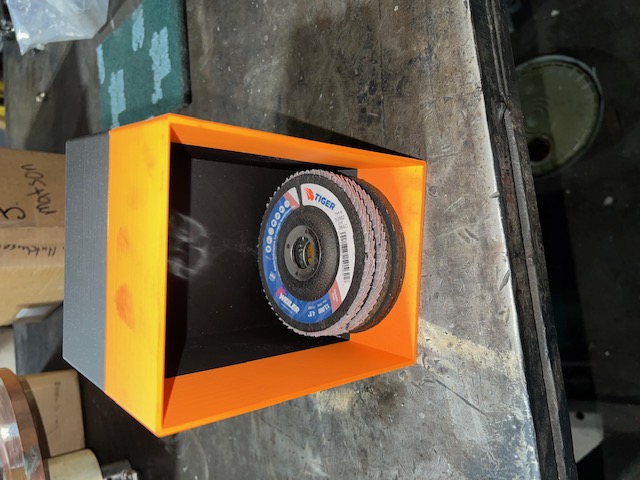 4 1/2" angle grinder disc holder by Bob K | Download free STL model ...