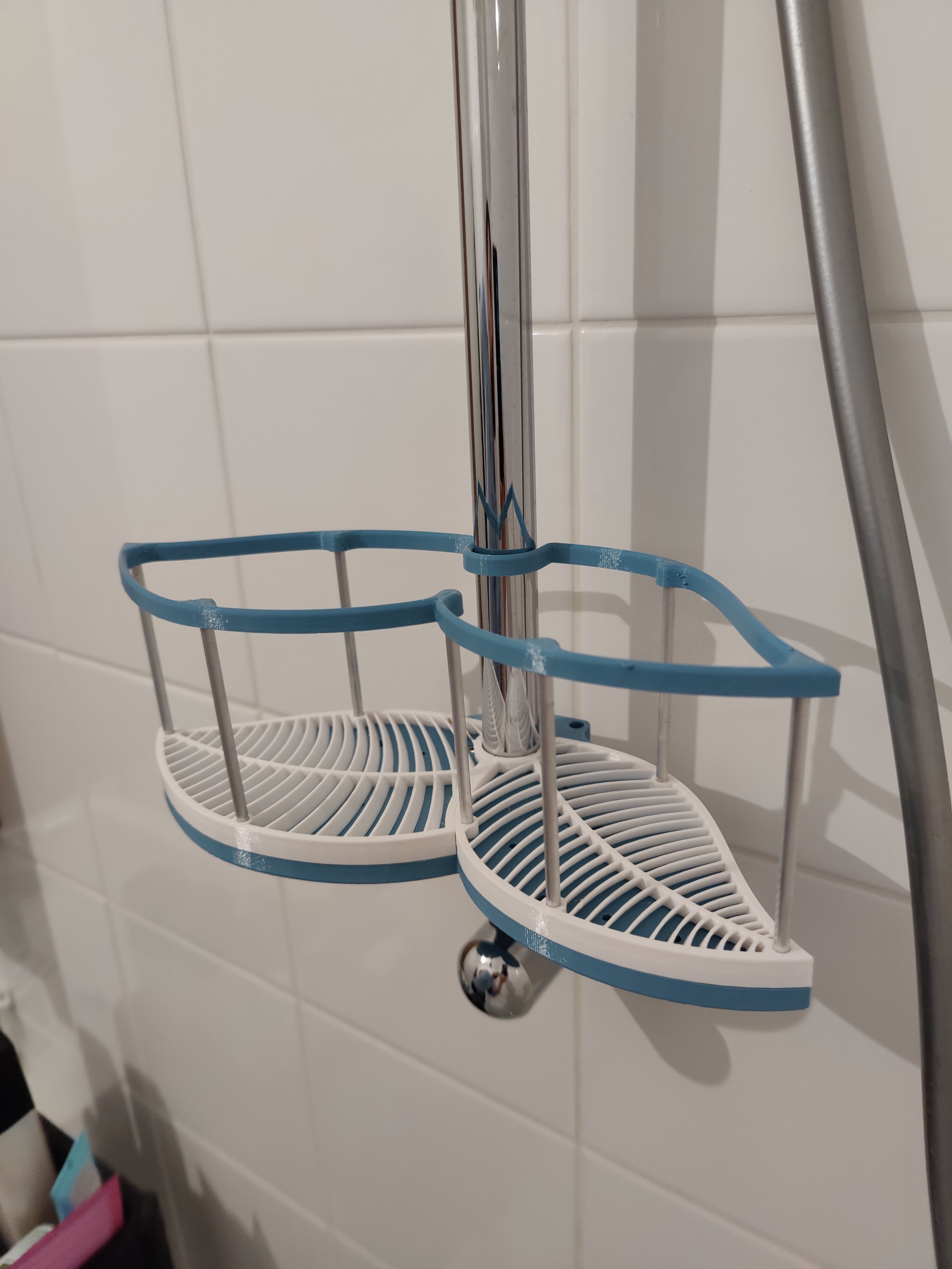 Shower shelf - Leaf design by Rackadoodle | Download free STL model ...