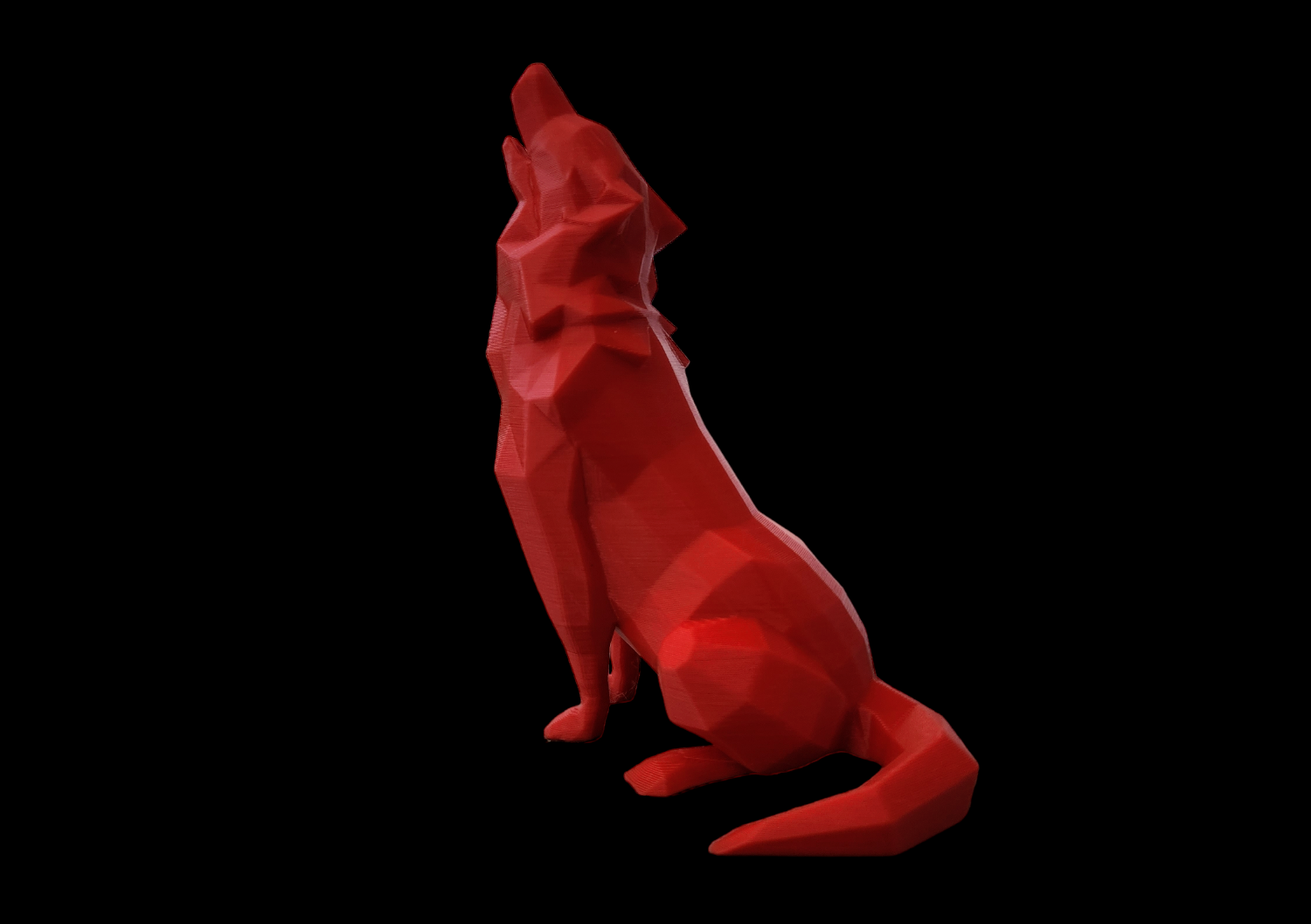 Low Poly Howling Wolf 2.0 (Decoration)(No Supports!) FIXED by BP ...
