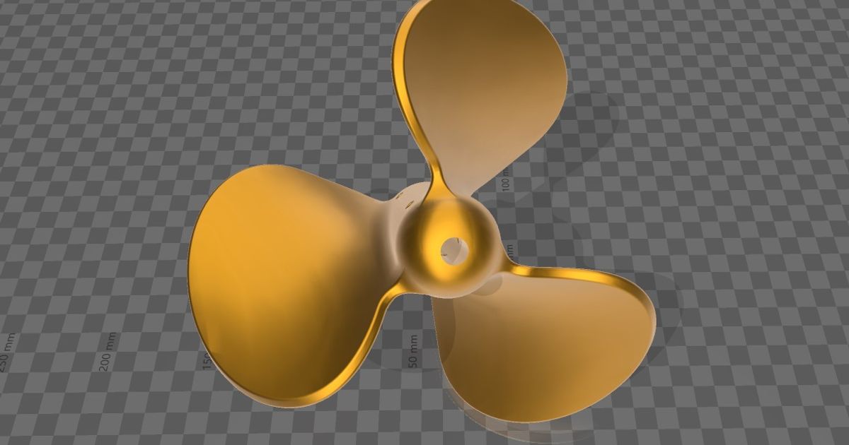 Boat Propeller 20cm, 13cm and 10cm diameter, 10mm shaft by MaxGyver ...