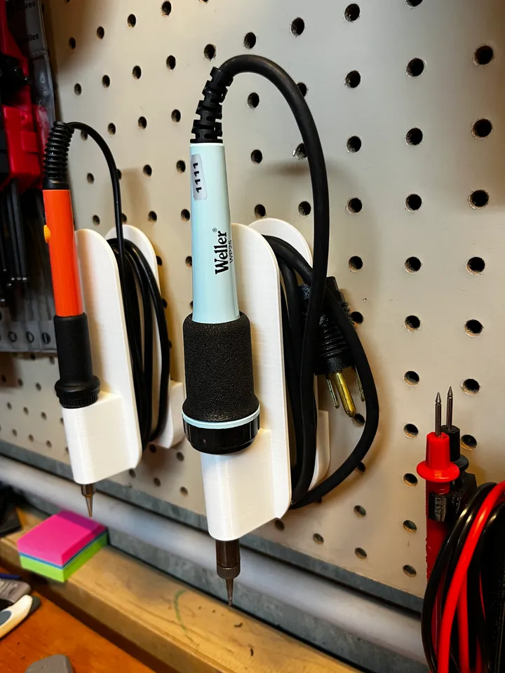 Soldering Iron Holder for Peg Board by Antman | Download free STL model ...