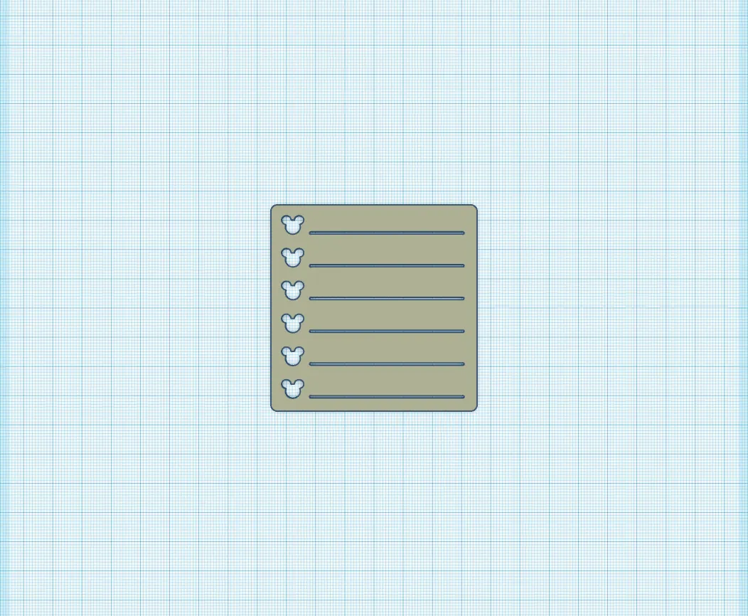 Mouse Ear Bullet Journal Stencil by Kyle B Johnson | Download free STL model | Printables.com
