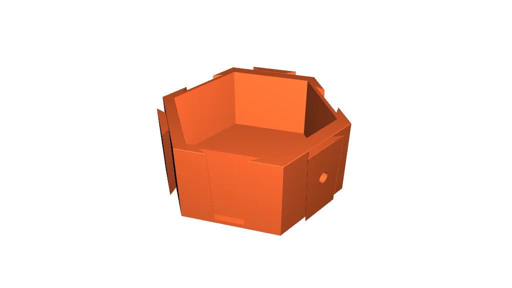 Modular Hexagonal Dovetail display box by gafnorin | Download free STL ...